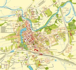 Stadtplan Insterburg 1932 / Tschernjachowsk heute – BLOCHPLAN