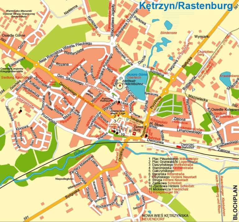 Landkarte Nord-Masuren – BLOCHPLAN